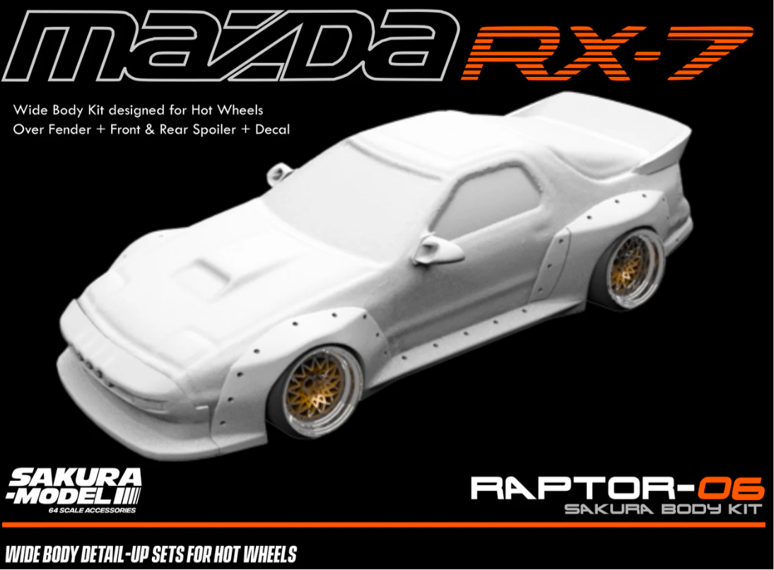 Sakura - Add on Body kit for Hot Wheels RX7 FC – CBYinc